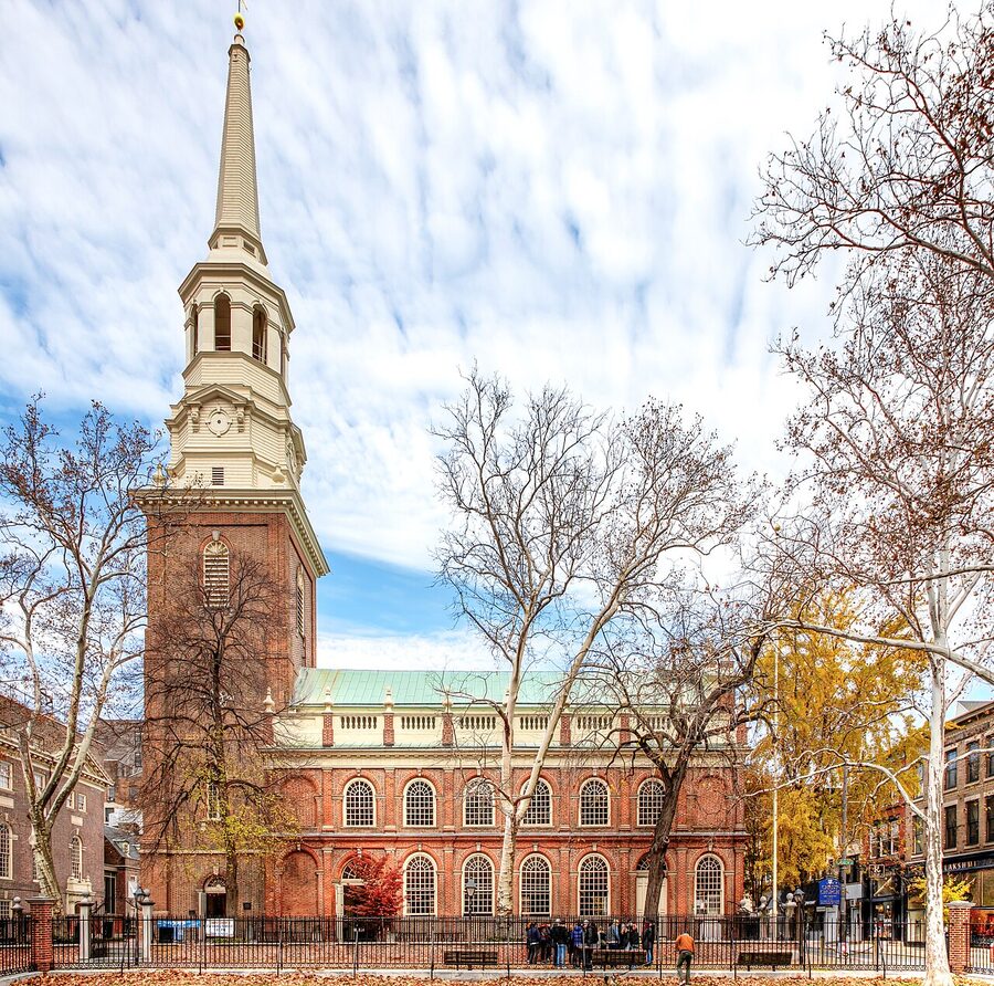 Christ Church Philadelphia steeple Old City