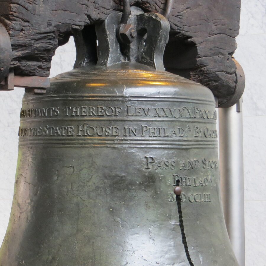 Liberty Bell inside the Liberty Bell Center Philadelphia