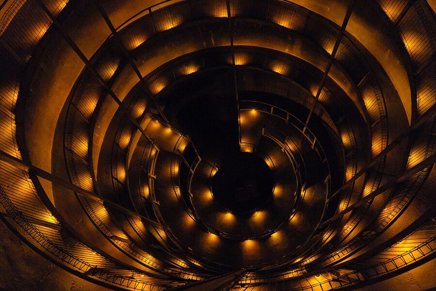 Ruakuri Cave spiral ramp entrance Waitomo