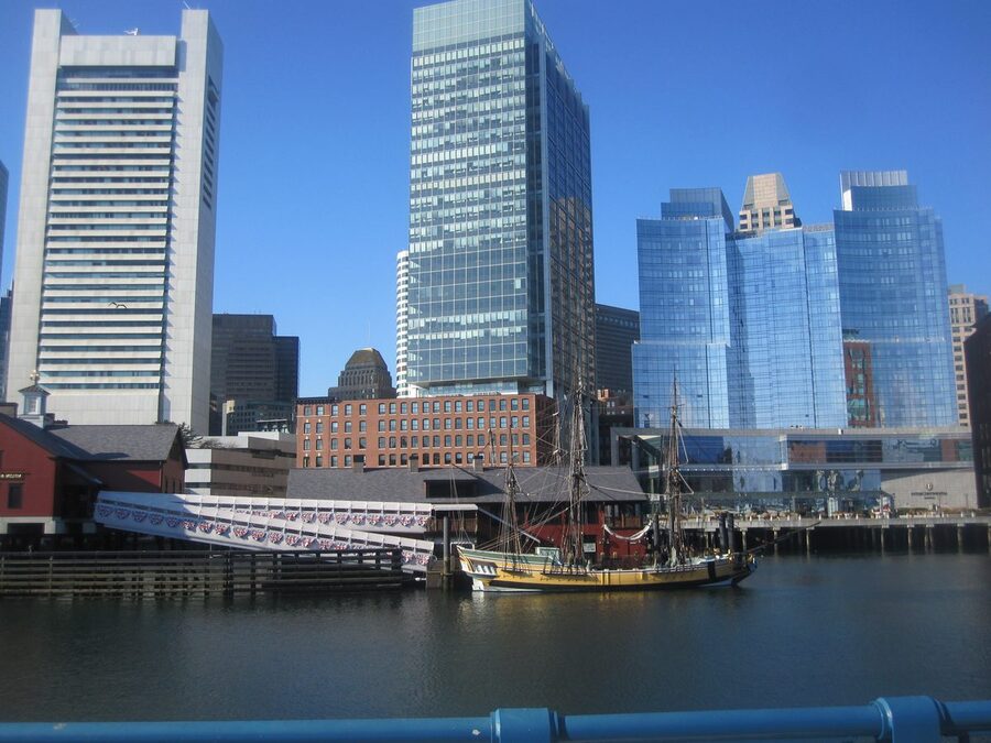Tea Wharf viewing deck at the Boston Tea Party Ships and Museum