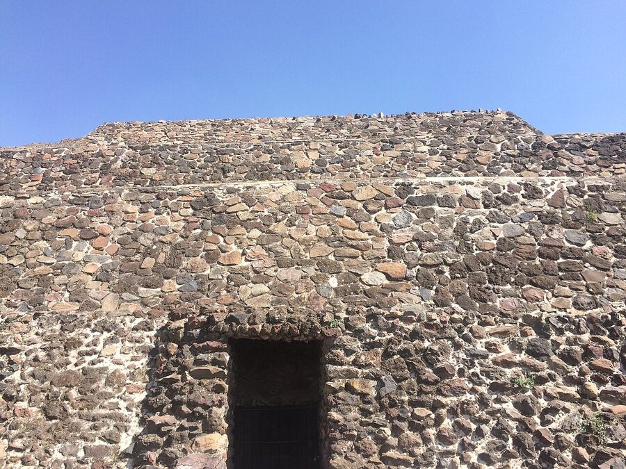 Carved doorway inside a Teotihuacan palace complex