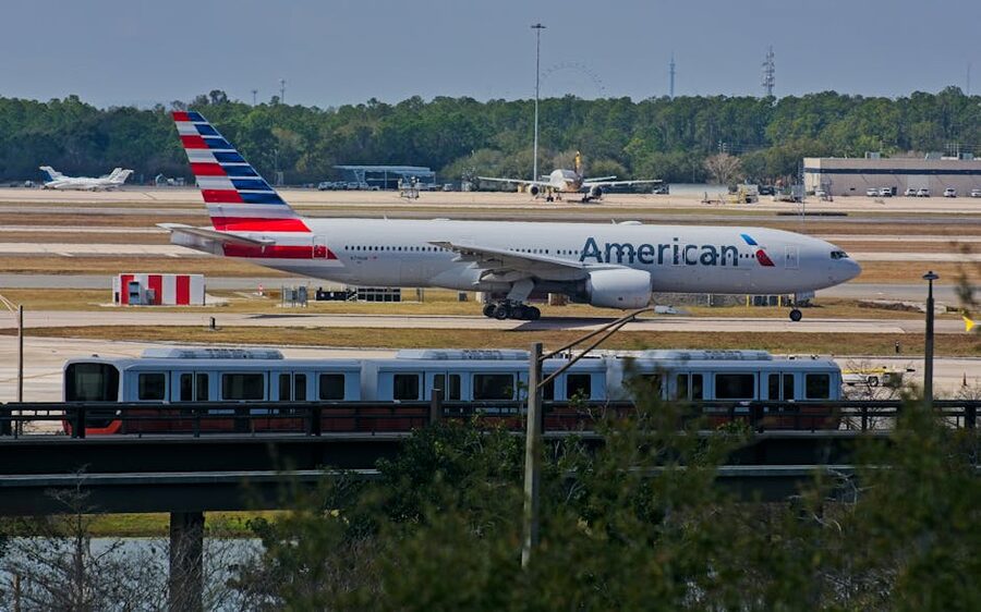 American Airlines aircraft at Orlando International Airport MCO