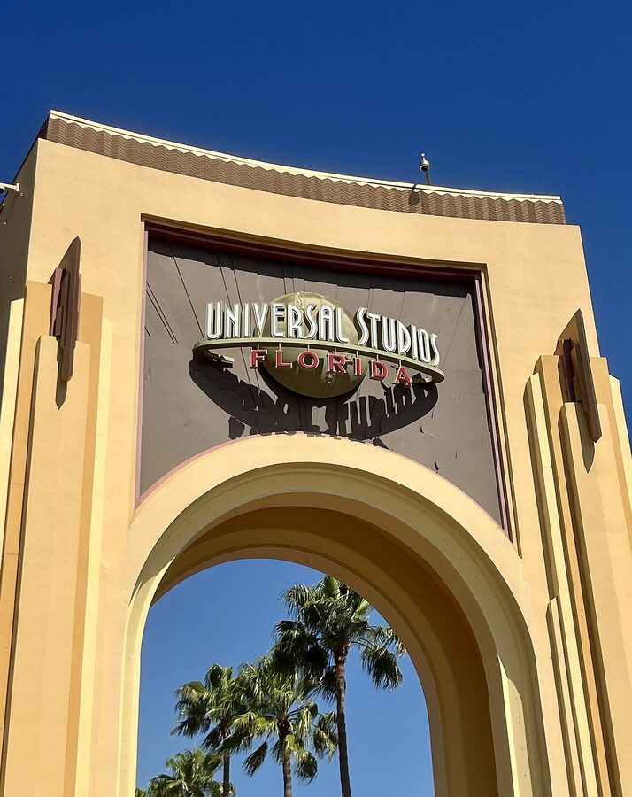 Entrance of Universal Studios Florida with park arch