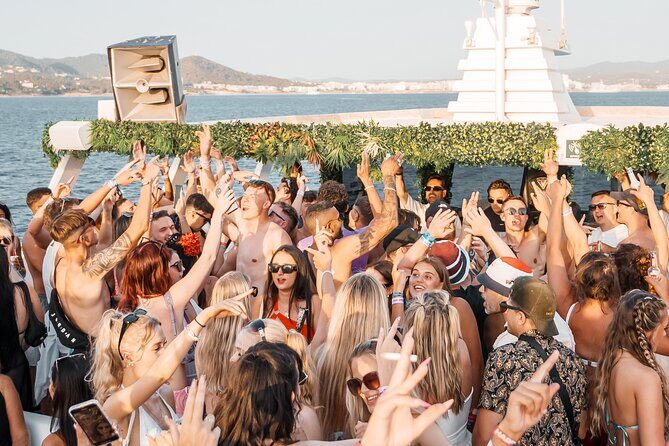 Ibiza Sunset Party Boat with Drinks Live Acts DJ and Dancers - The Highlights of the Experience