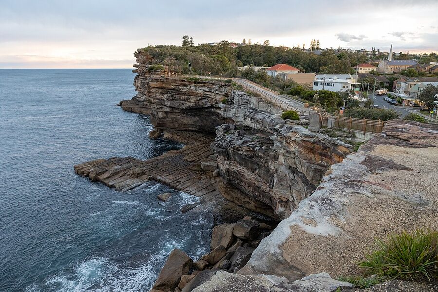 The Gap cliffs at Watsons Bay, Sydney