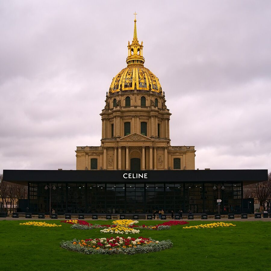 Golden dome of Les Invalides Paris exterior facade