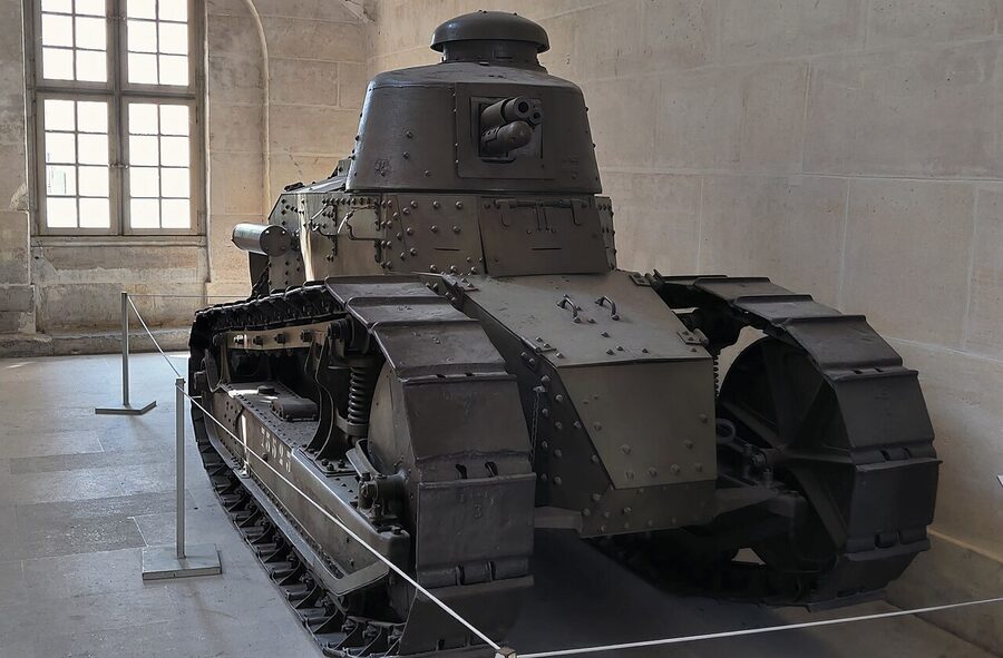 Renault FT tank inside the Musée de l'Armée at Les Invalides