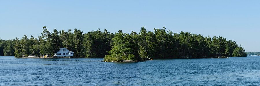 Thousand Islands panorama from Ivy Lea