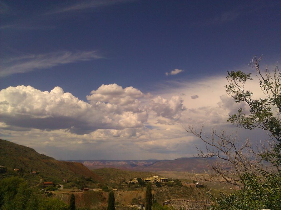 View from historic Jerome Arizona across the Verde Valley