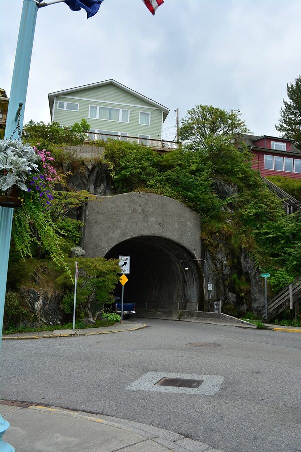 Water Street Tunnel in downtown Ketchikan