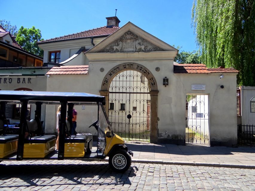 Krakow: Jewish Quarter and Former Ghetto Tour by Golf Cart - Exploring the Itinerary in Detail