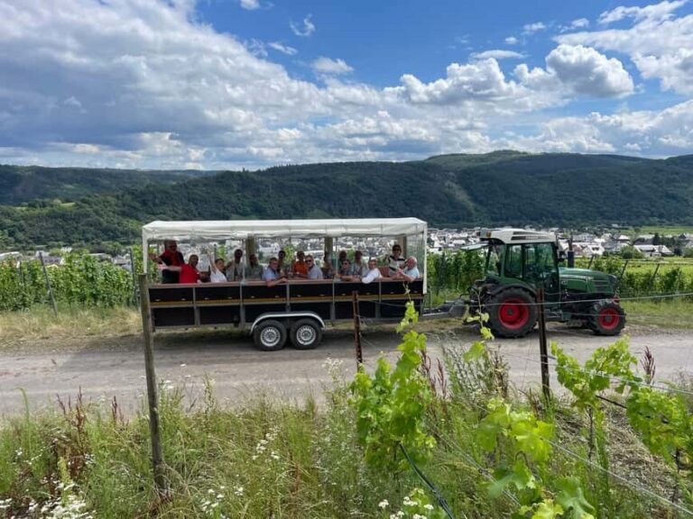 Kröv, Mosel: Covered wagon ride through the vineyards with wine tasting - FAQs