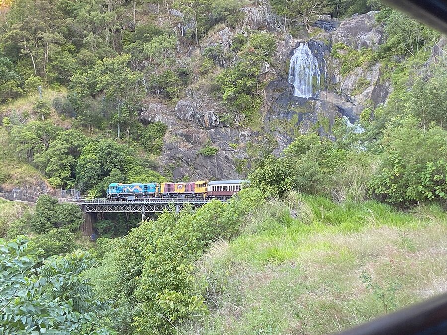 Kuranda Scenic Railway curving through the rainforest