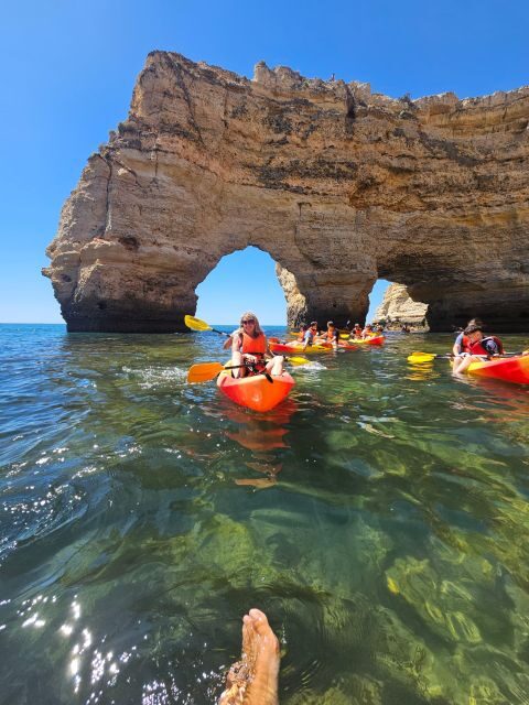 Lagoa: Benagil Cave and Marinha Beach Guided Kayaking Tour - Authentic Insights from Previous Travelers