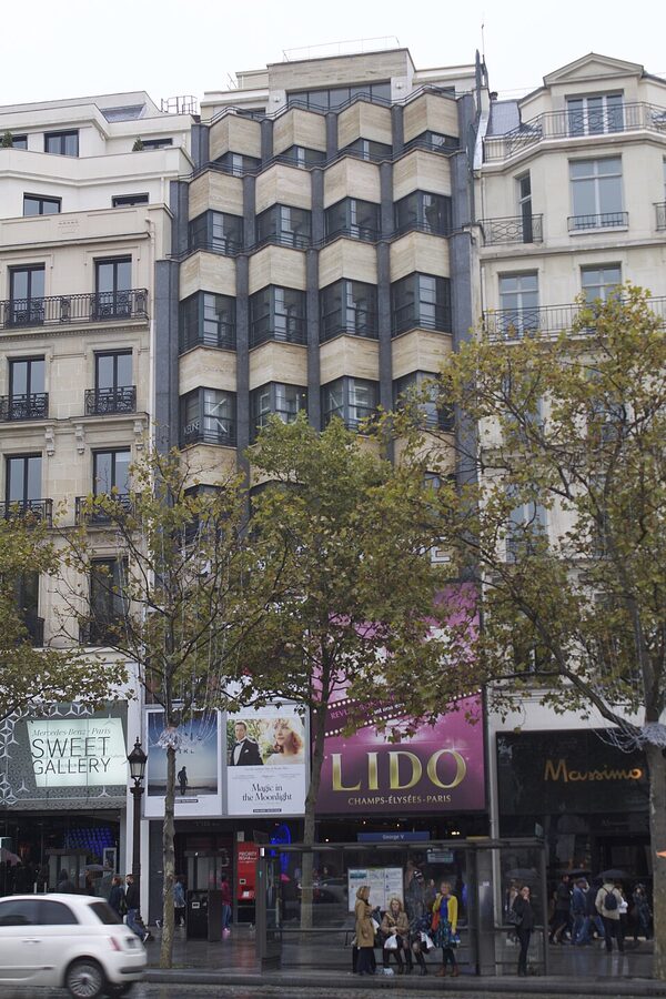 Lido de Paris marquee on Champs-Elysees