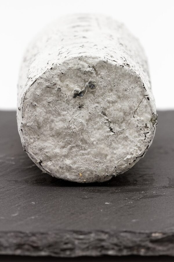 Sainte-Maure de Touraine goat cheese log with traditional straw