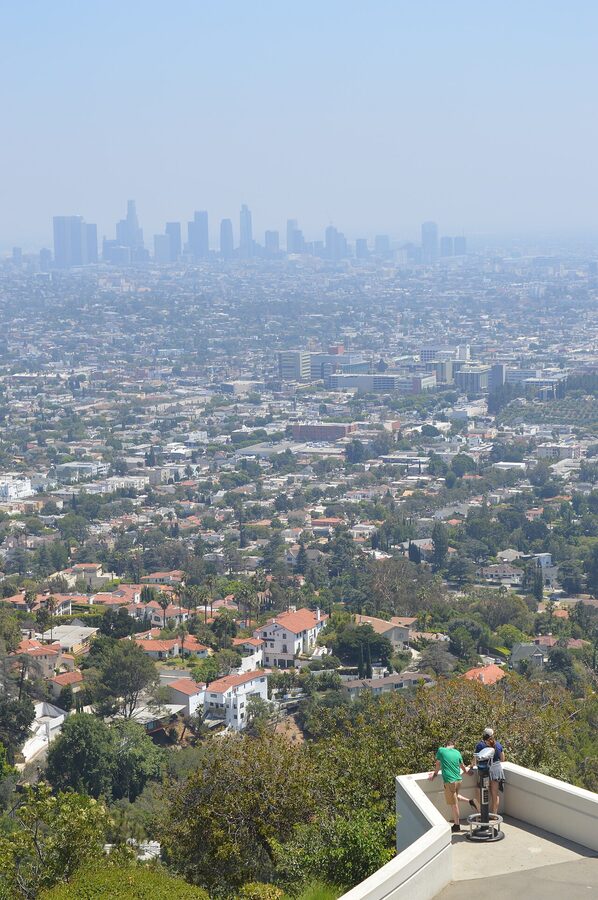 View of Los Angeles from Mount Hollywood in Griffith Park