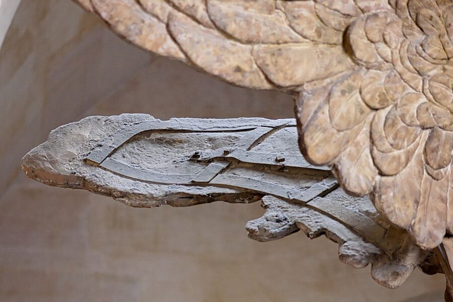 The Winged Victory of Samothrace sculpture at the Louvre