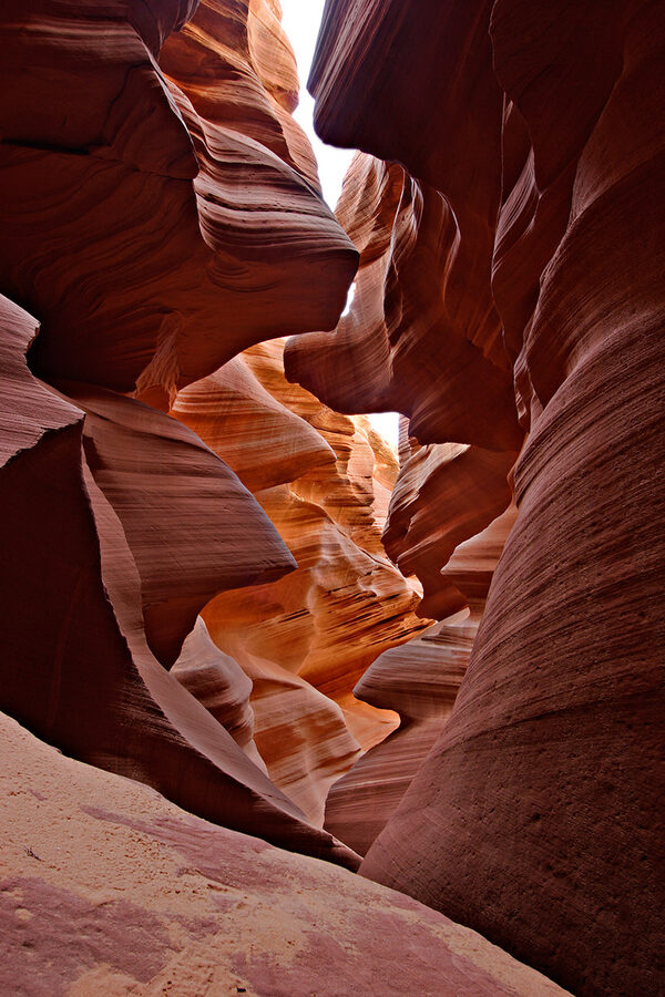 Entrance view of Lower Antelope Canyon Page Arizona
