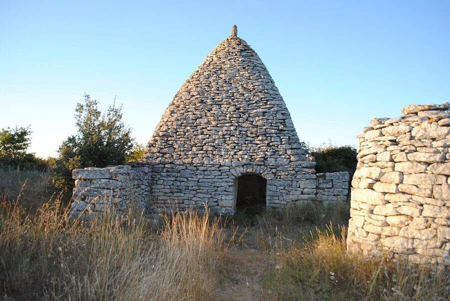 Traditional borie stone hut in the Luberon