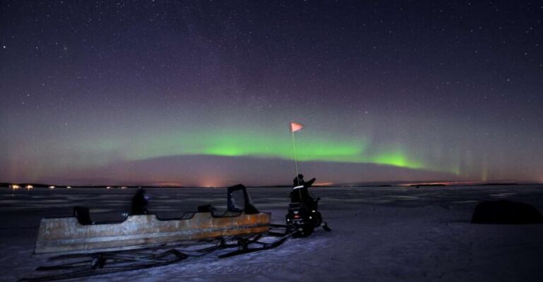 Luleå : Northern Lights Tour on a Snowmobile drawn Sled - The Snowmobile and Sled Ride