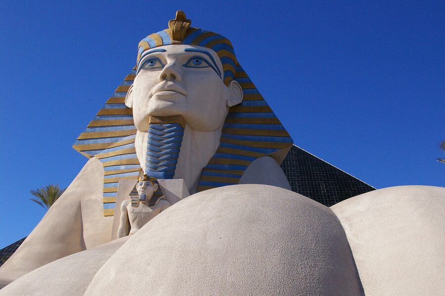 Luxor Hotel Las Vegas sphinx and pyramid Egyptian theme