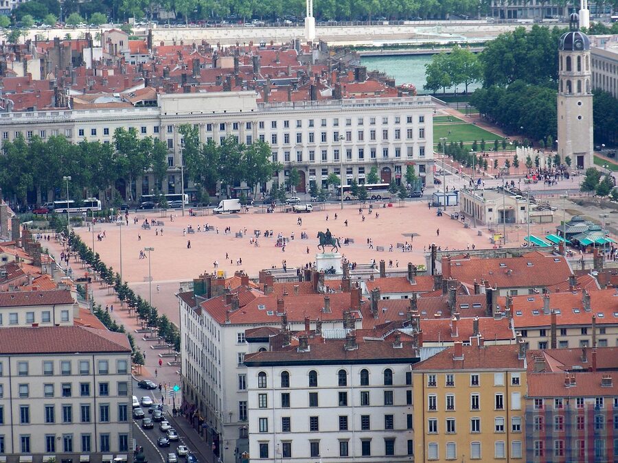 Place Bellecour and Ferris wheel Lyon