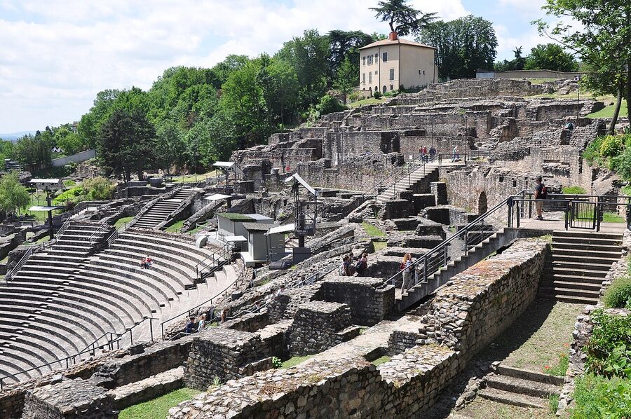 Roman theatre on Fourviere hill Lyon