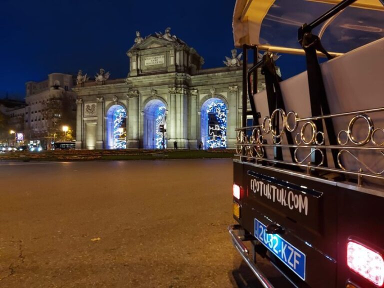 Madrid: Private Christmas Lights Tour by Eco Tuk-Tuk - Practical Aspects and Tips