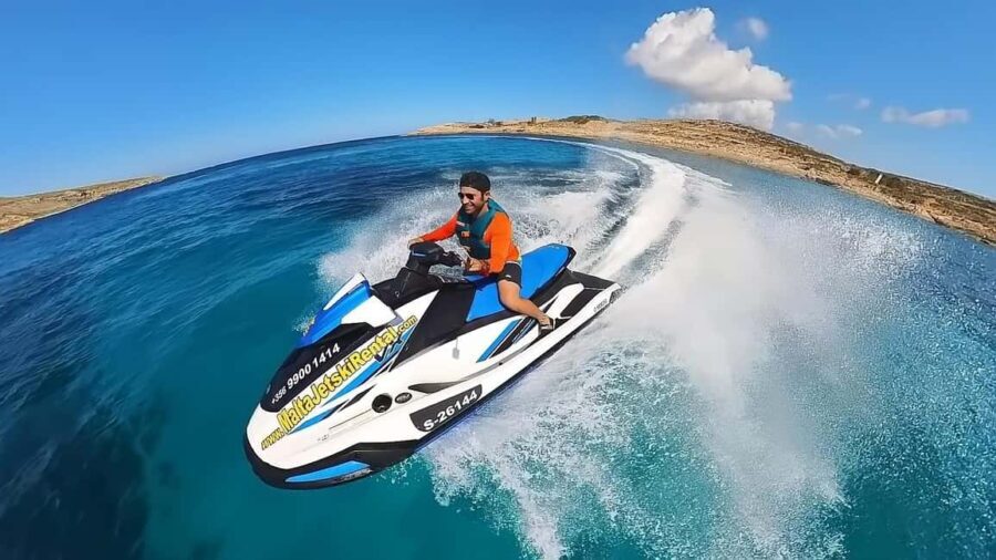 Malta 30 Minutes Jet Ski Rental / Hire - No License Needed - The Scenic Route: Exploring Malta and Comino’s Blue Waters