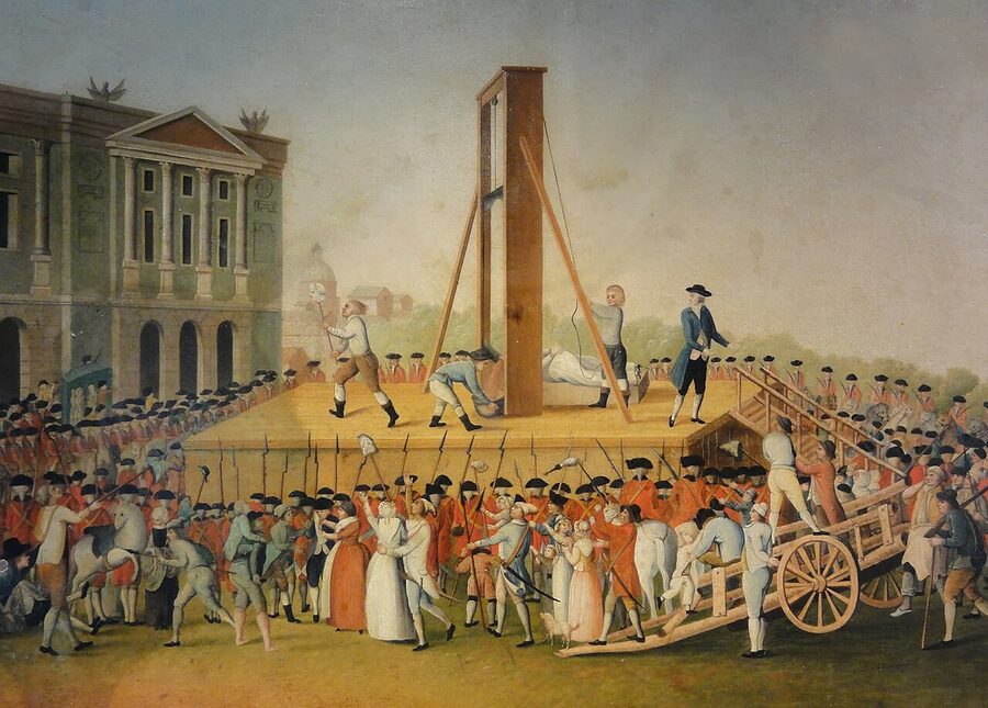 The execution of Marie Antoinette on 16 October 1793