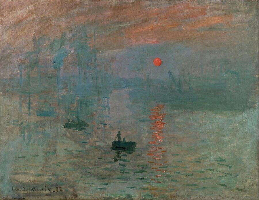 Impression Sunrise 1872 by Claude Monet at Musee Marmottan Monet