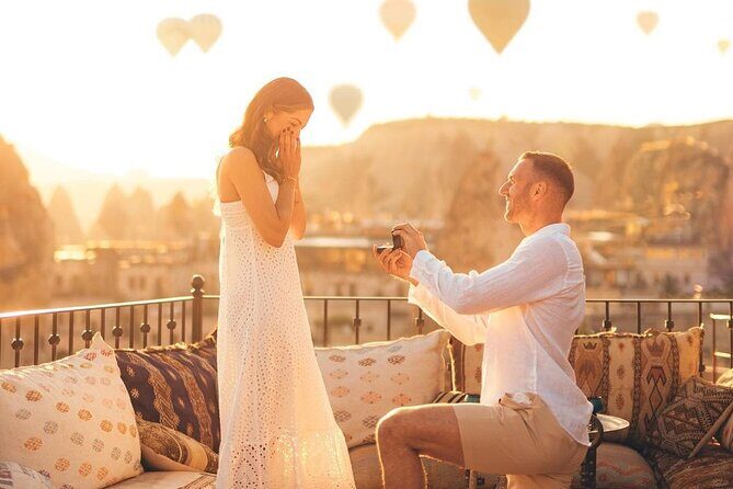 Marriage Proposal and Photoshoot in Cappadocia with Balloon view - The Photoshoot Experience