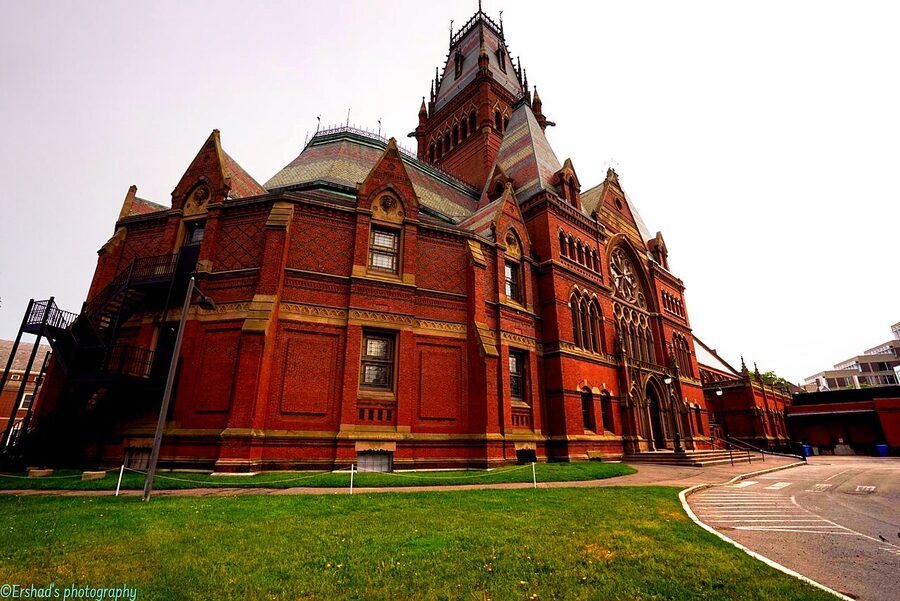 Memorial Hall Harvard University Victorian Gothic exterior