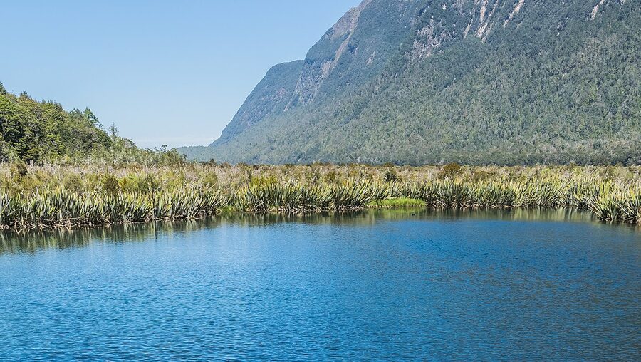 Mirror Lakes in Fiordland National Park