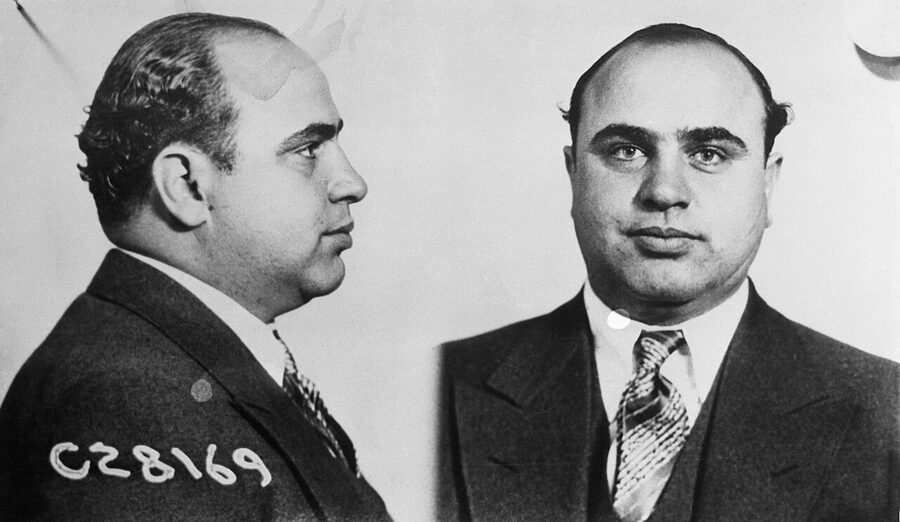 Al Capone police mugshot Chicago Police Department public domain