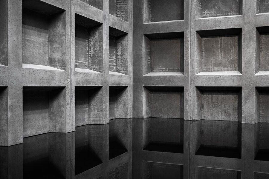 Reflection on black oil installation at MONA Hobart