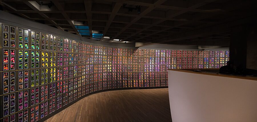 Sidney Nolan Snake mural at MONA Hobart Tasmania