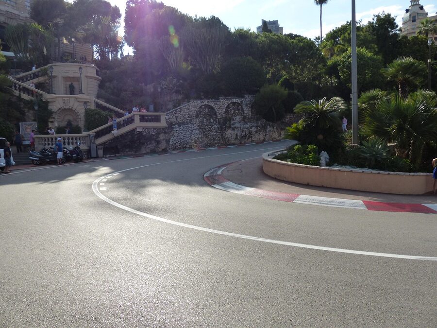Monaco Grand Prix track curve