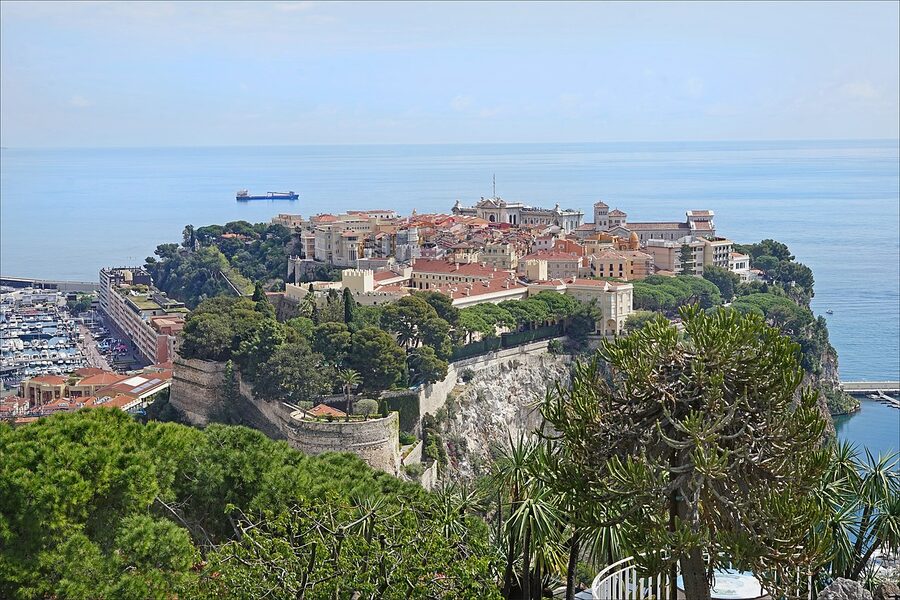 Le Rocher Monaco old town from above
