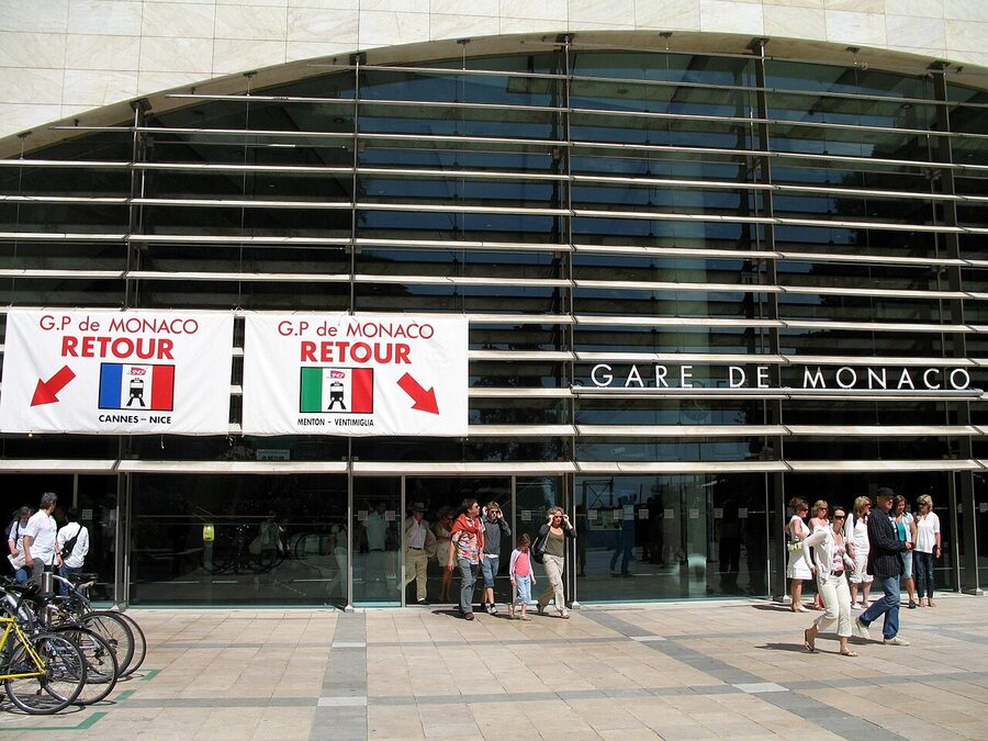 Monaco-Monte Carlo train station entrance