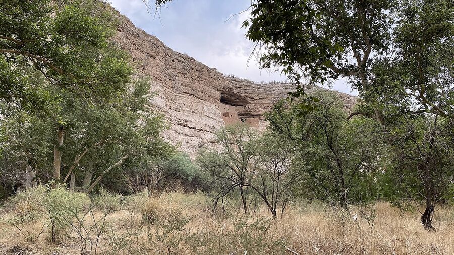 Montezuma Castle Sinagua cliff dwelling near the Verde Canyon Railroad