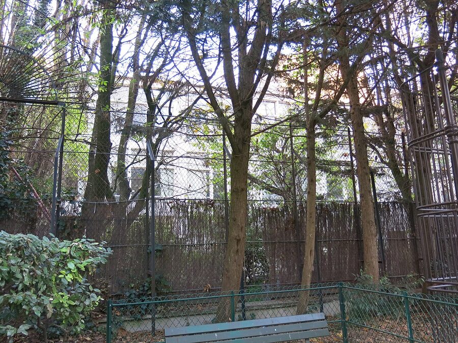 Bateau-Lavoir building seen from square Louise Weber Montmartre Paris