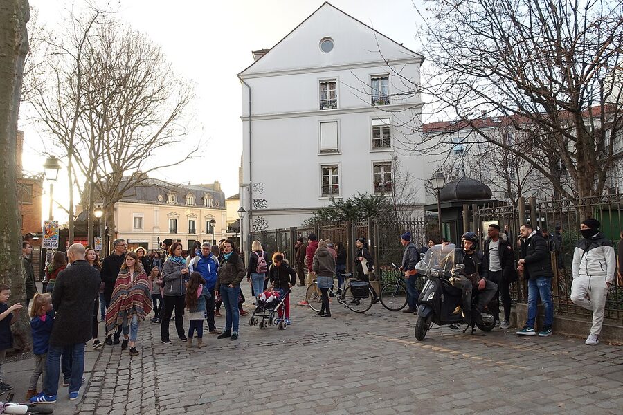 Place des Abbesses in Montmartre Paris 18th arrondissement
