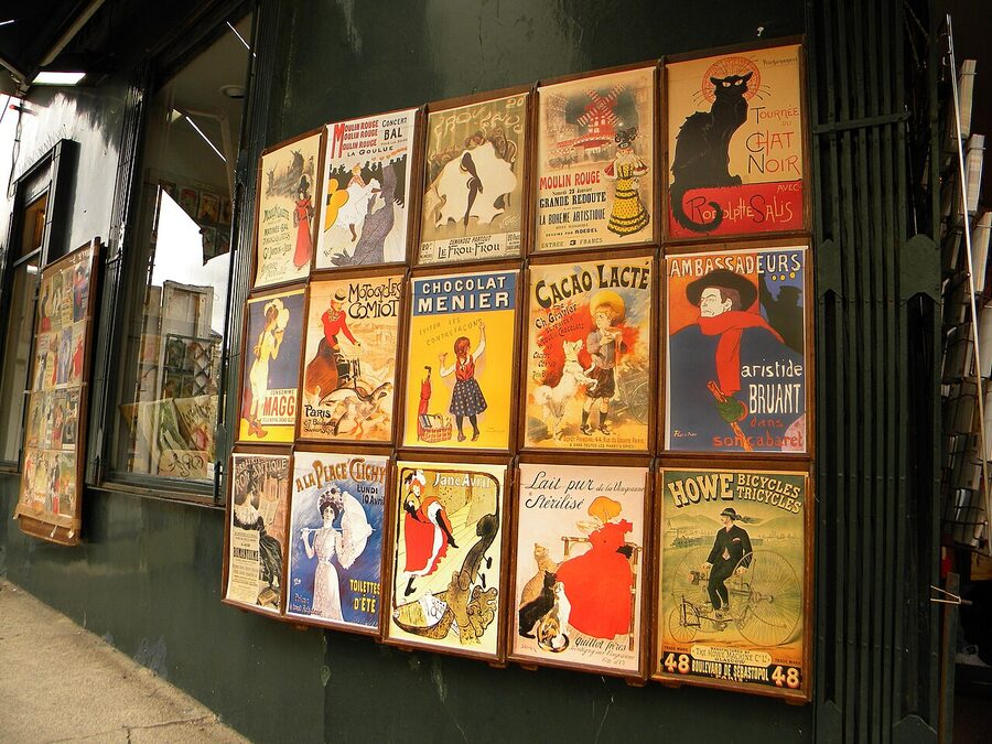 Place du Tertre artists square on Butte Montmartre Paris