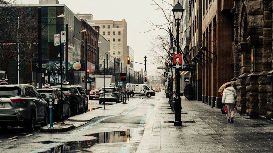 Sainte-Catherine Street in downtown Montreal