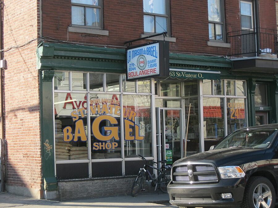 St-Viateur Bagel storefront at 263 Saint-Viateur Ouest in Mile End Montreal