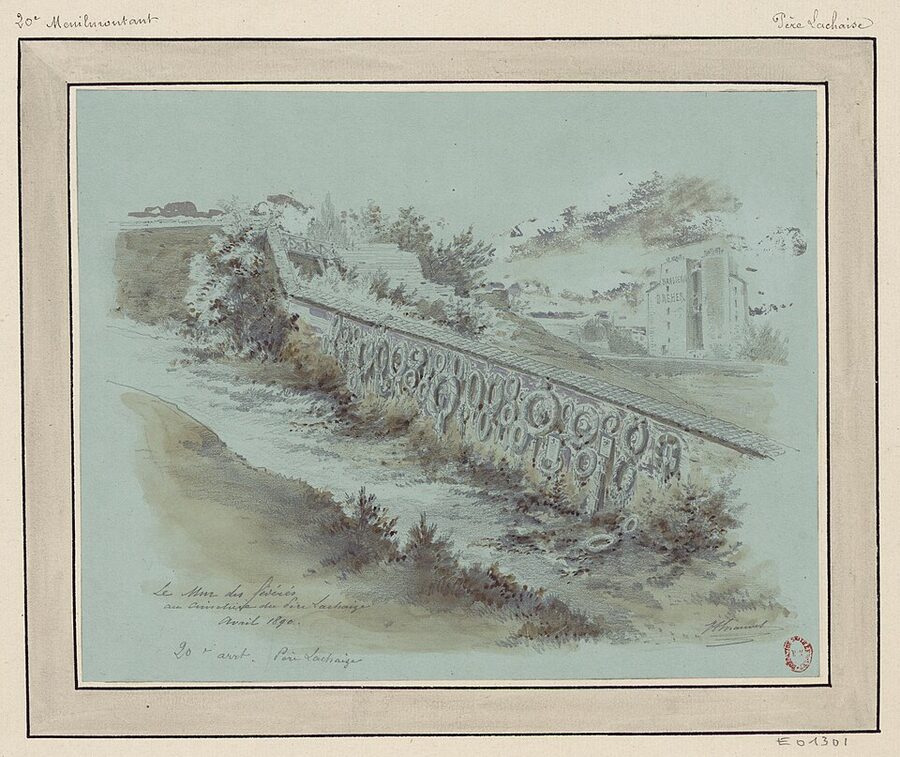 Mur des Fédérés at Père Lachaise (19th-century painting)