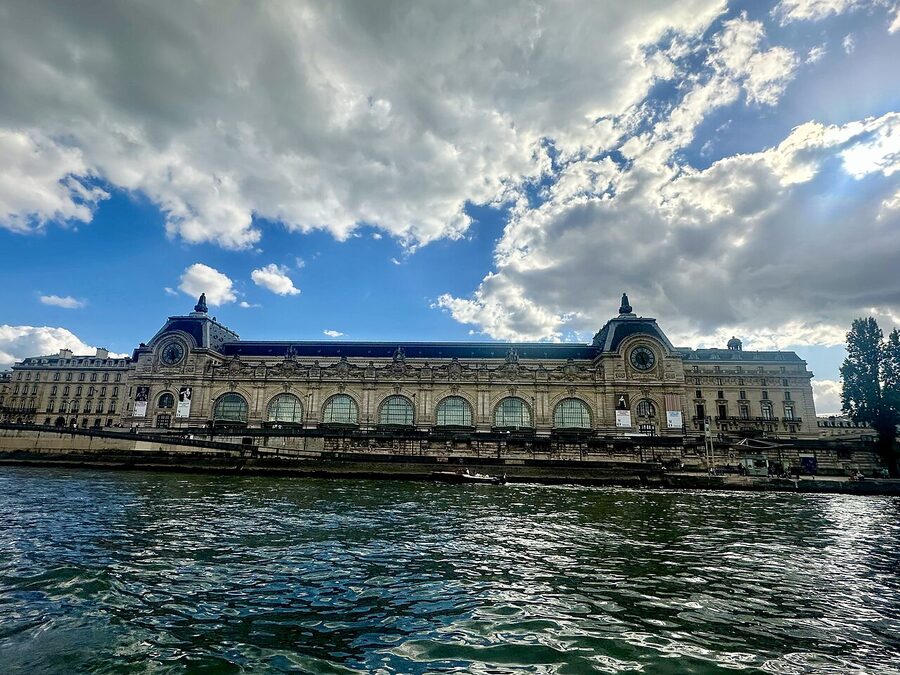 Musee dOrsay seen from the Seine river