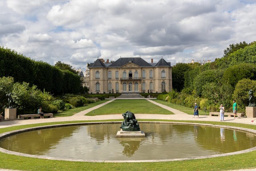 Sculpture garden at Musee Rodin Paris